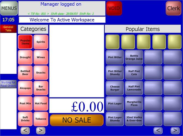 MemSec EPoS Till - Active-Workspace hospitality cue sports EPoS