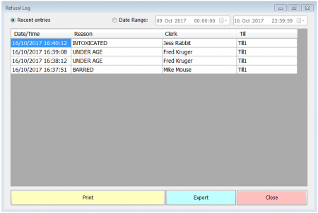 Refusal Log - Active Workspace